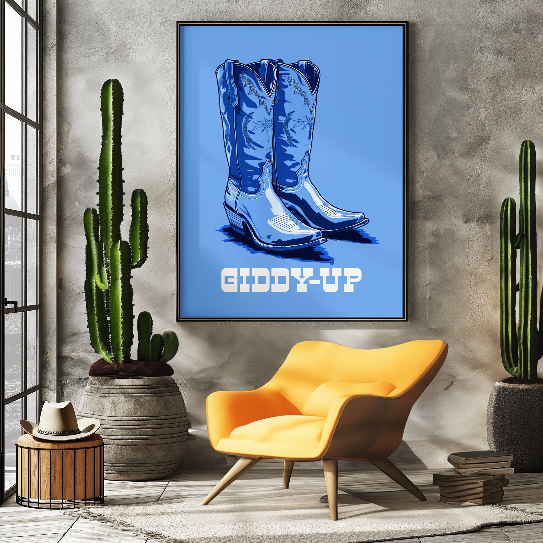 Vintage Cowboy Boots Poster, Nashville Boot Print, Cowboy Stylish ...