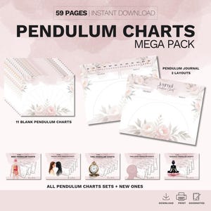 Pendulum Chart Mega Pack: Divination & Spiritual Guidance (digital ...