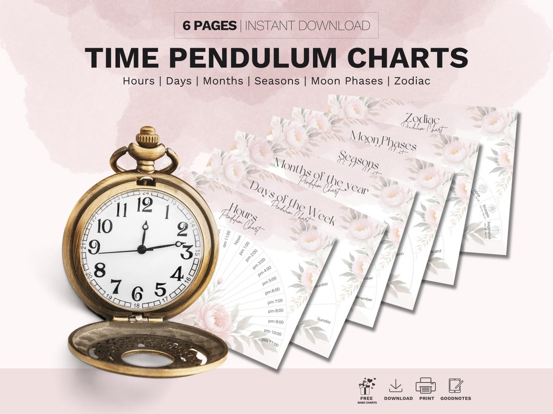 Time Digital Pendulum Board, Printable or to Use in Goodnotes - Time ...