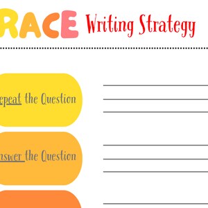 RACE Strategy Worksheet - Etsy