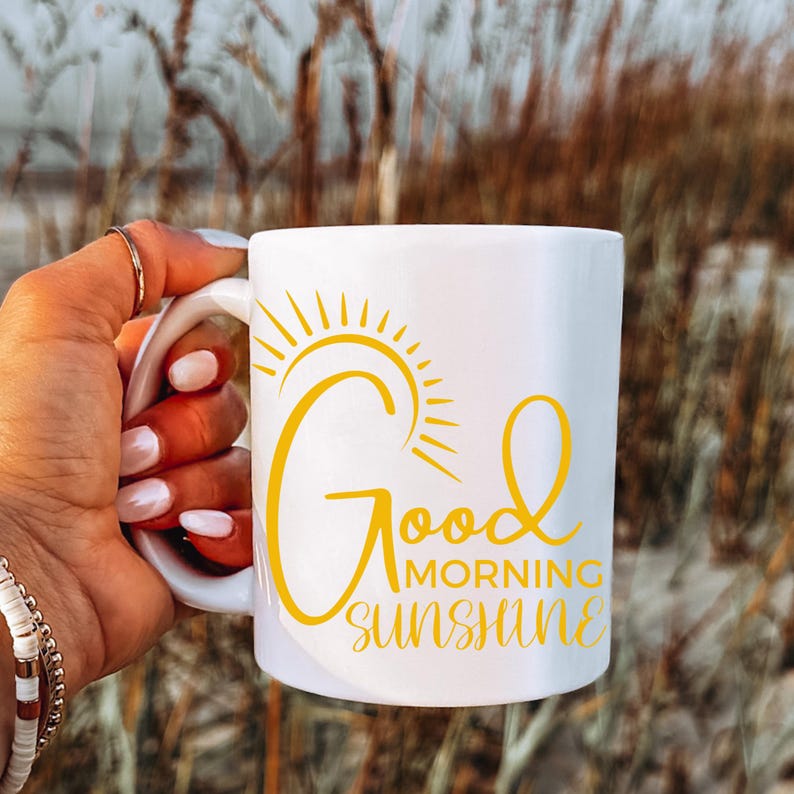 Good Morning Sunshine Coffee Mugs, Summer Mug, Good Morning Mug ...