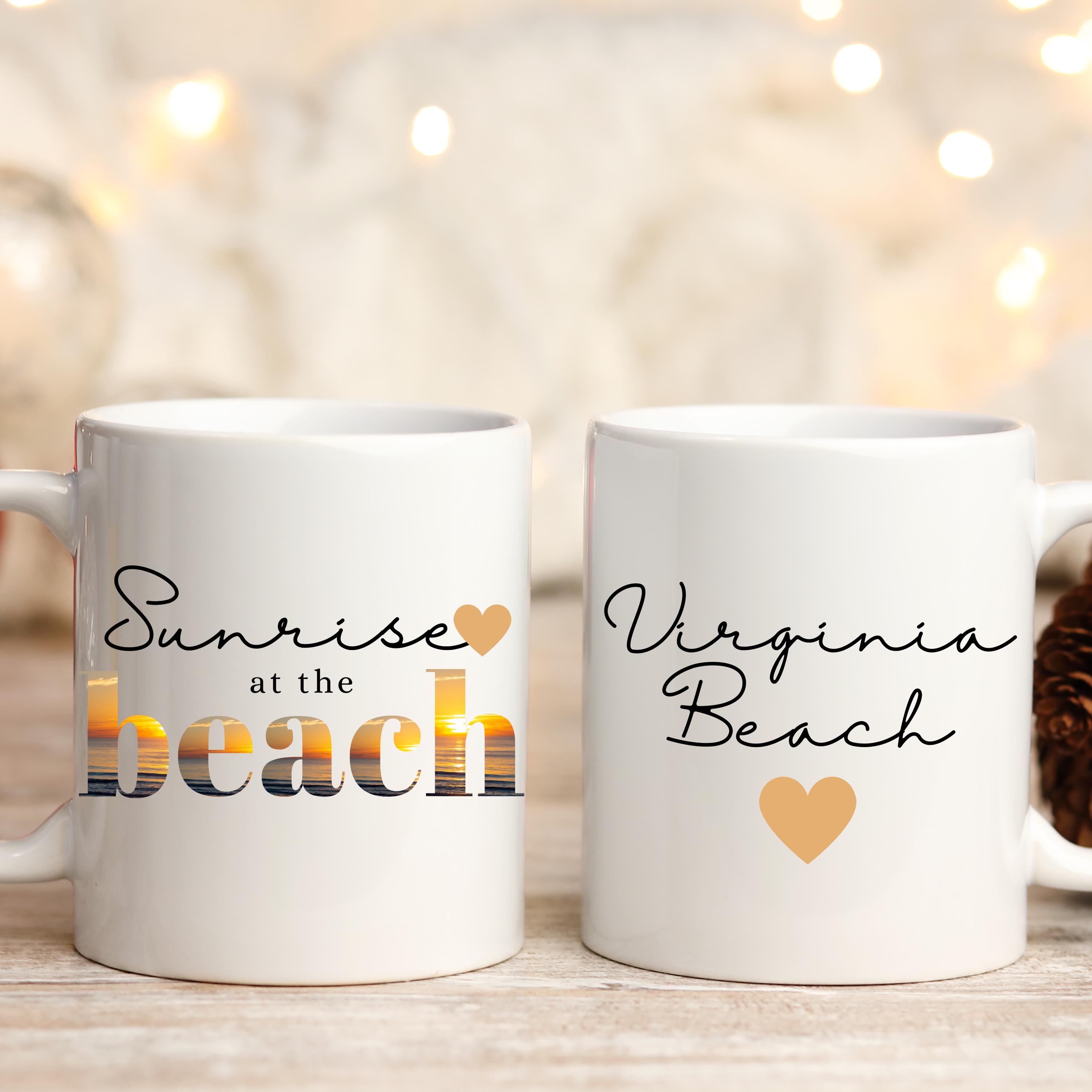 Personalized Beach Mug, Custom Beach Coffee Mug, Destination Mug, Beach ...