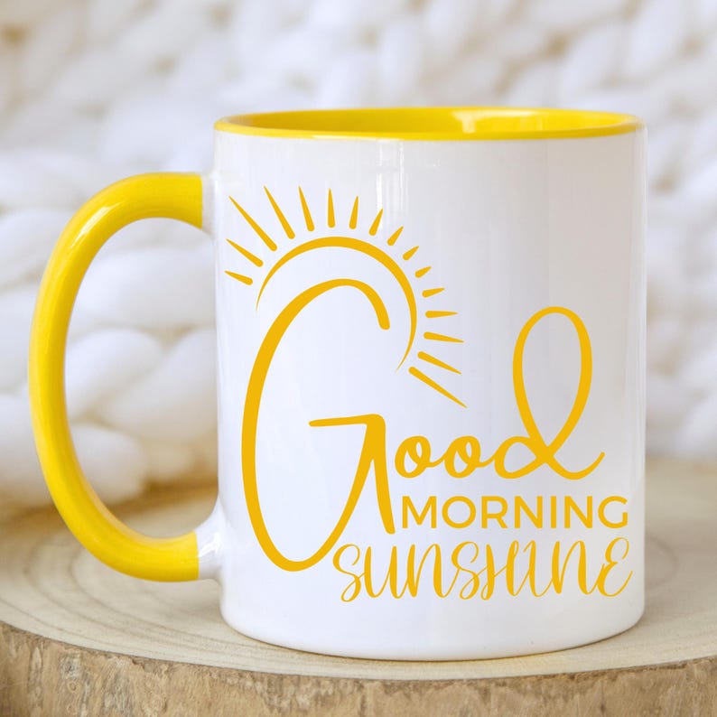 Good Morning Sunshine Coffee Mugs, Summer Mug, Good Morning Mug ...
