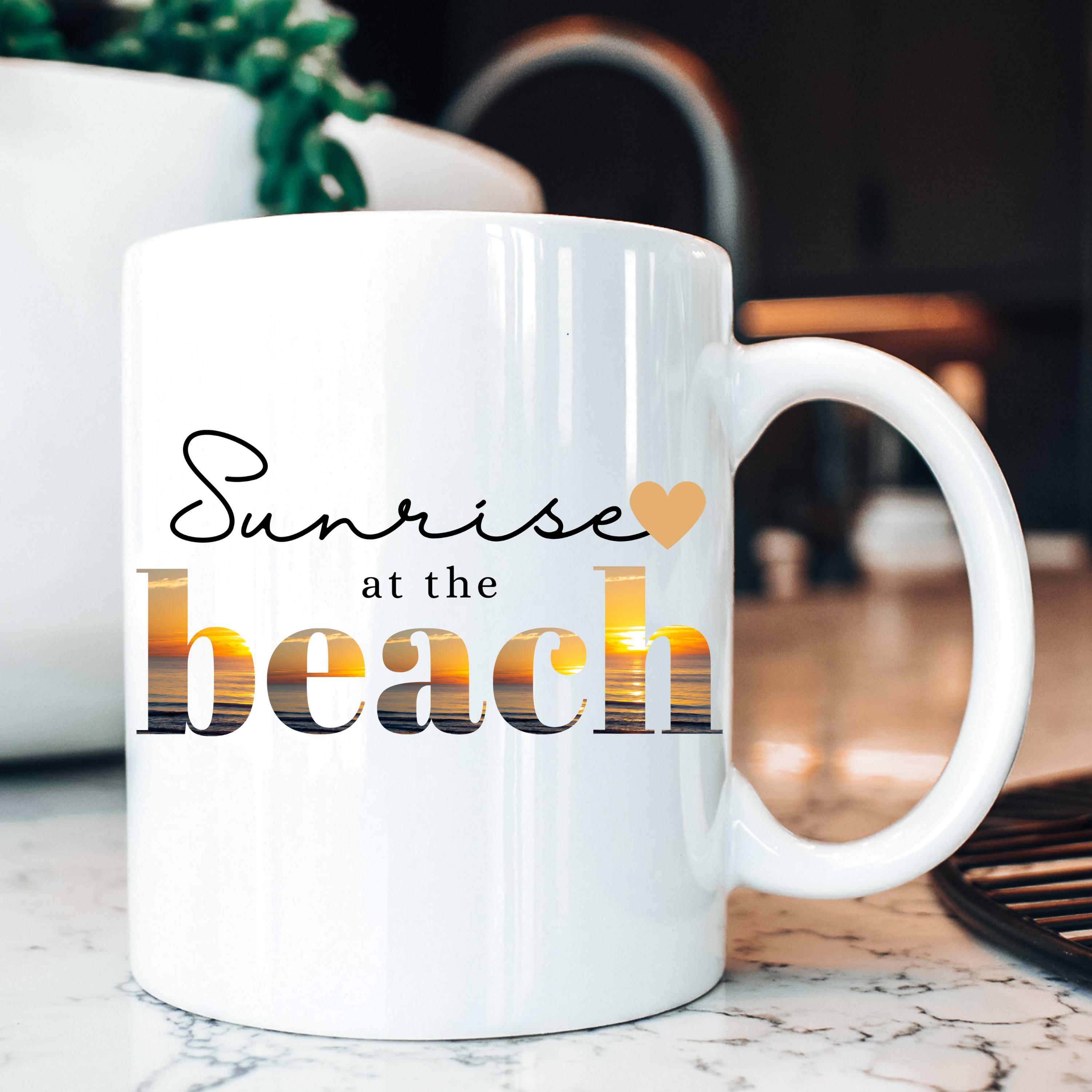 Personalized Beach Mug, Custom Beach Coffee Mug, Destination Mug, Beach ...