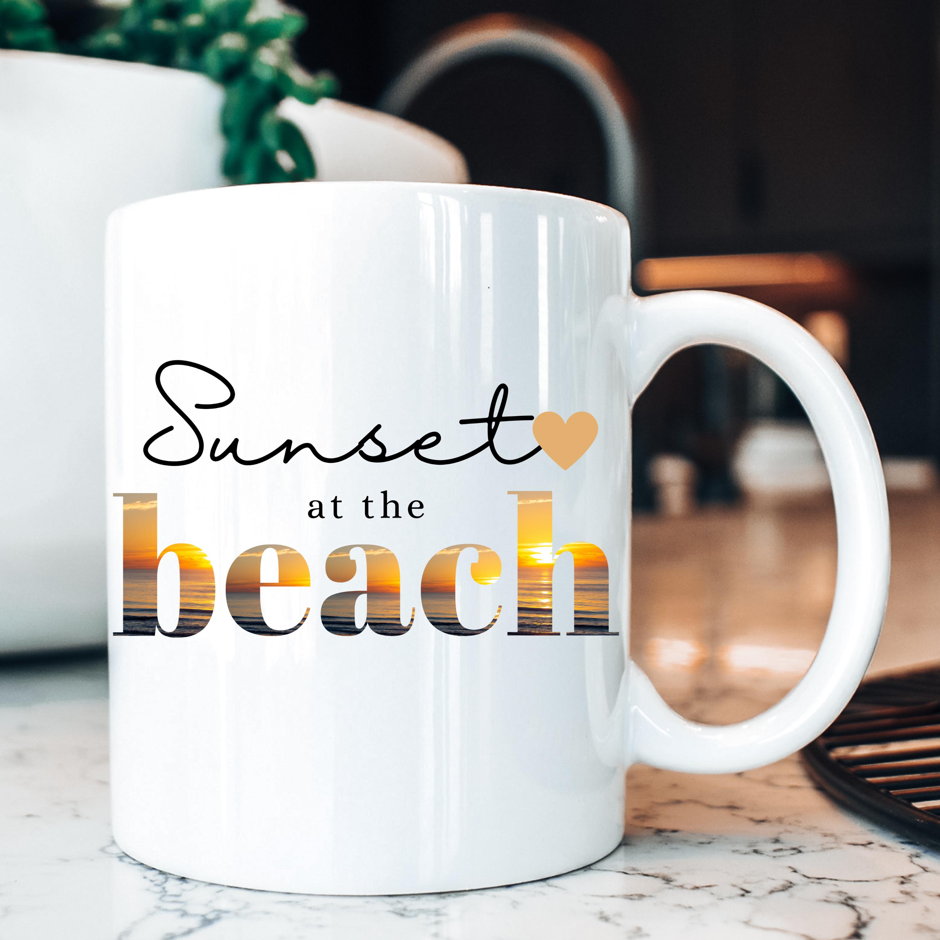 Personalized Beach Mug, Custom Beach Coffee Mug, Destination Mug, Beach ...