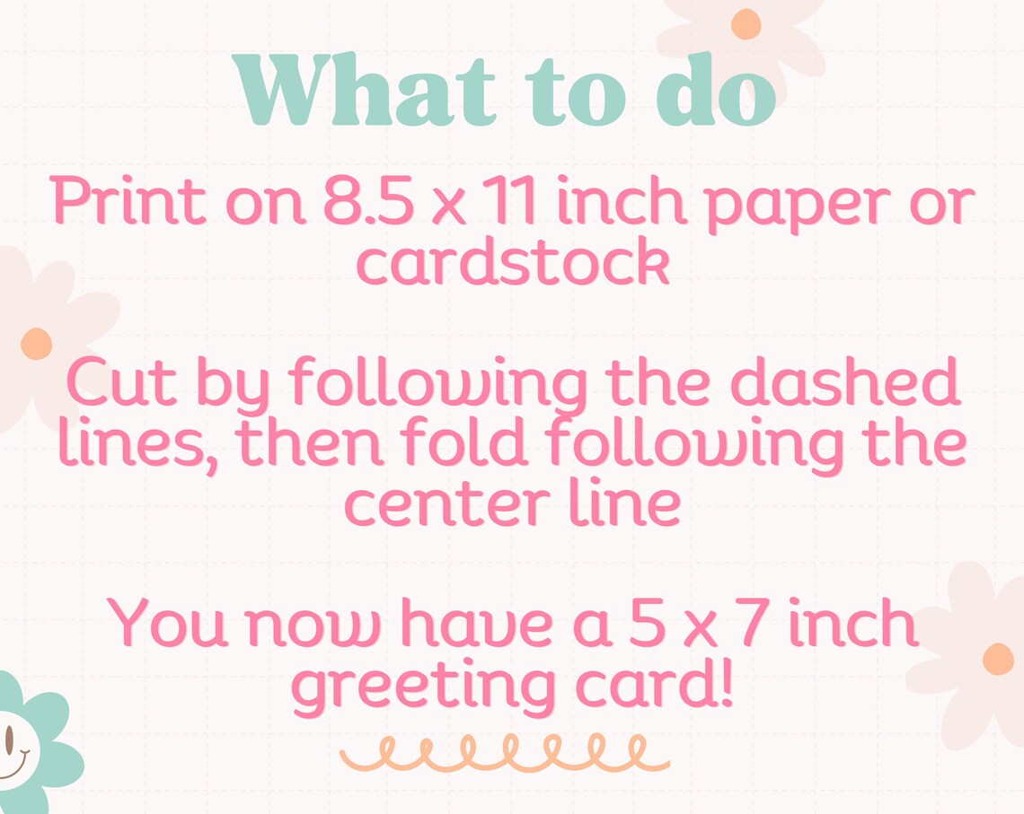 Printable Coloring Card for Mimi, Best Mimi Flower Card, 5x7 Inch Print ...