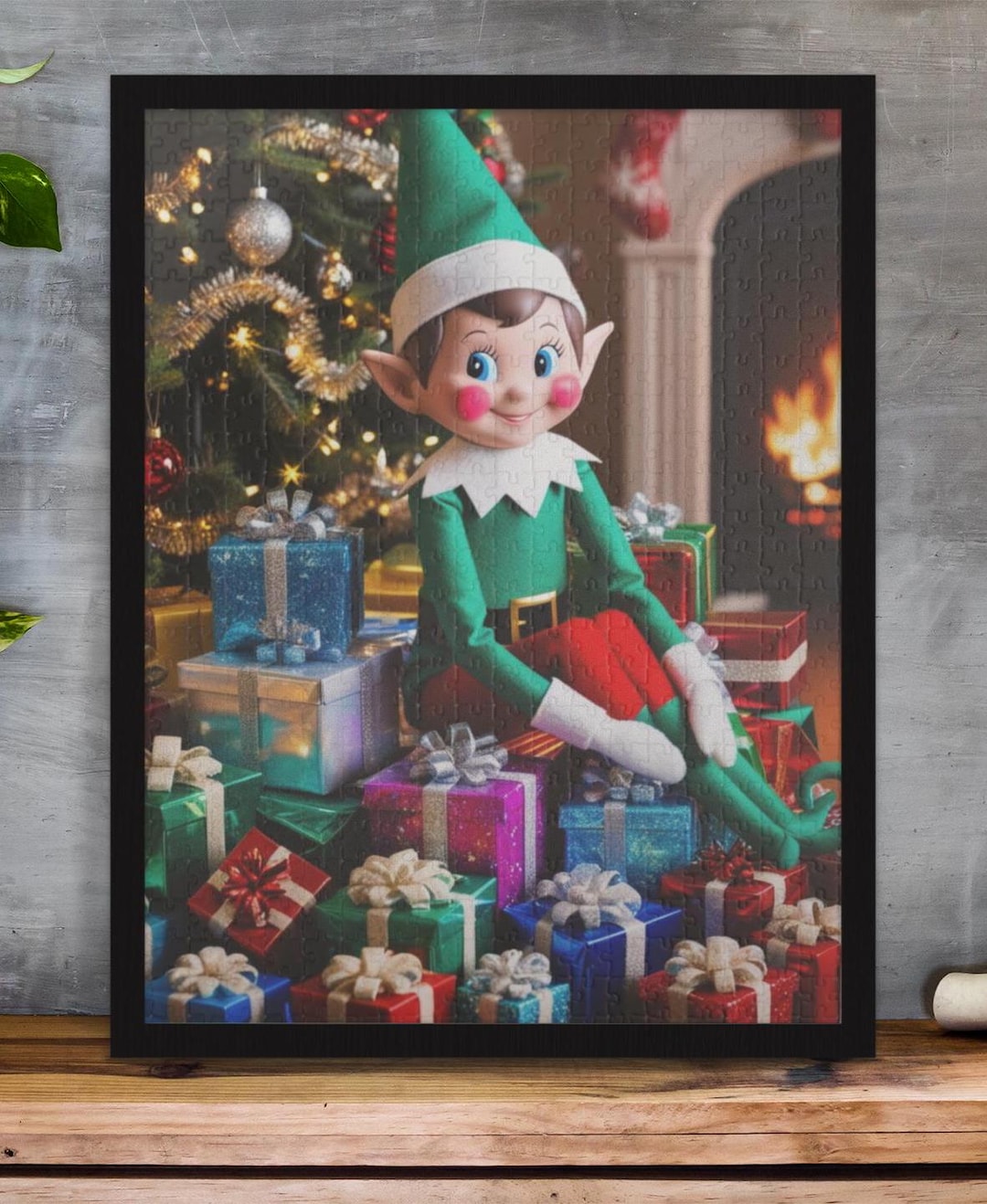 Christmas Elf Jigsaw Puzzle, Brain Teaser, Relaxing Activity, Stress ...