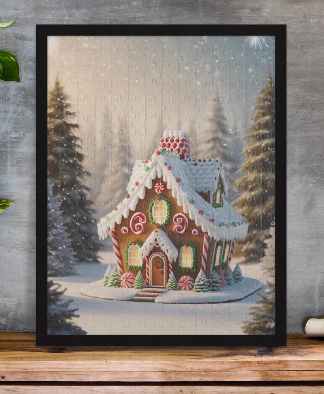 Gingerbread House Jigsaw Puzzle, Christmas Puzzle, Puzzle Gift for Her ...