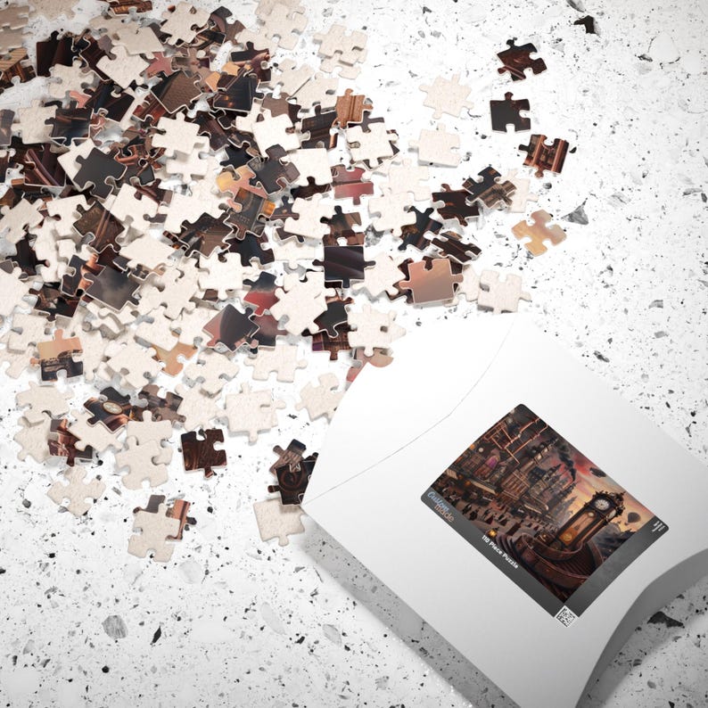 Steampunk City Jigsaw Puzzle, Unique Fantasy Artwork, Relaxing Hobby ...