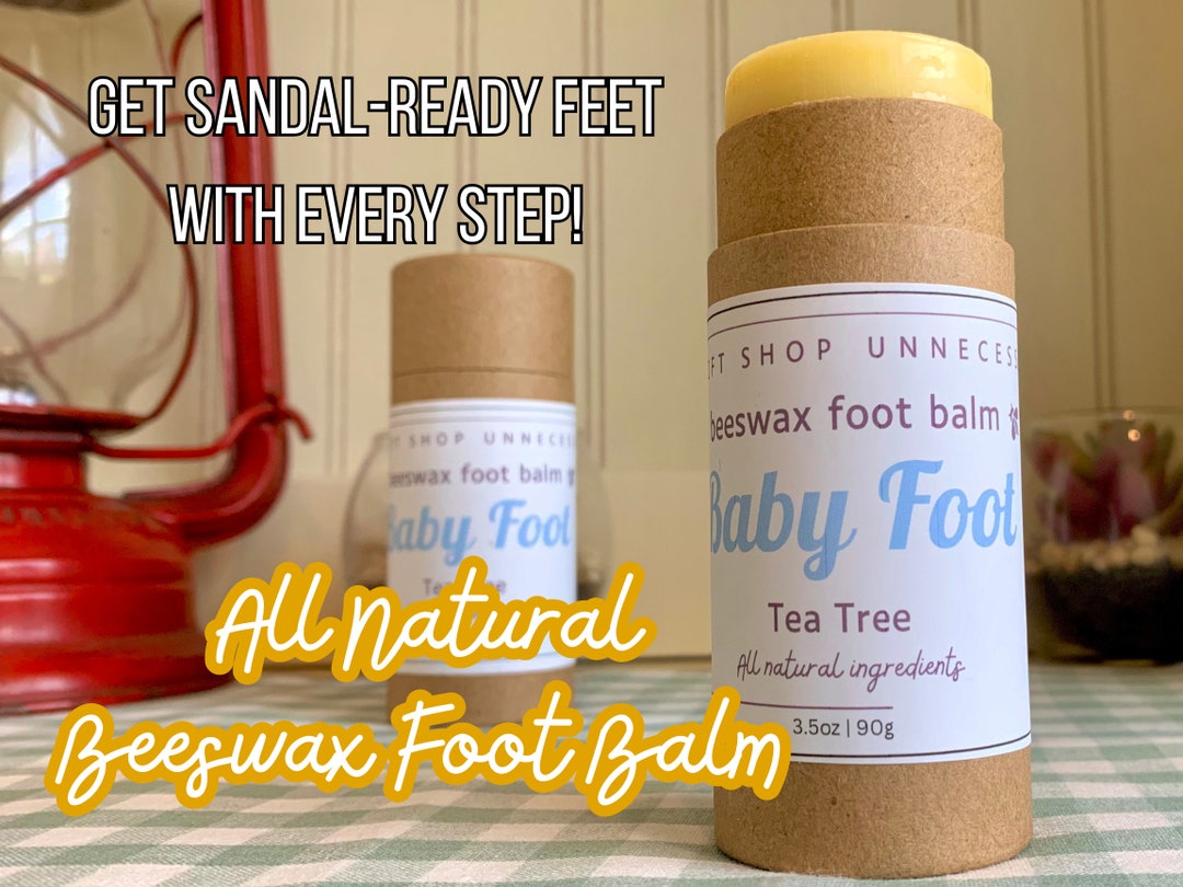 Beeswax Foot Balm | Tea Tree | All Natural Ingredients | Eco-friendly ...