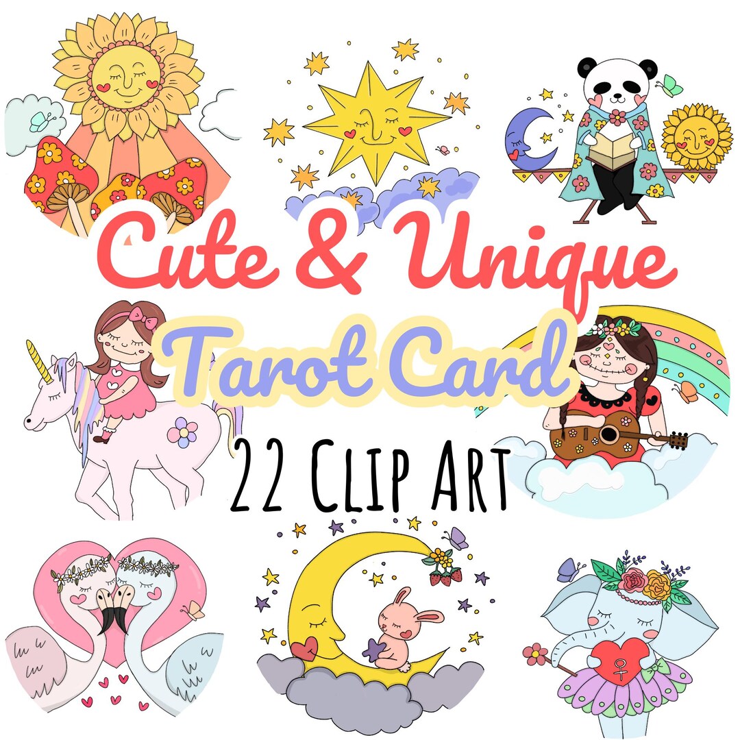 Cute and Unique Tarot Cards, 22 Original Designs - Etsy