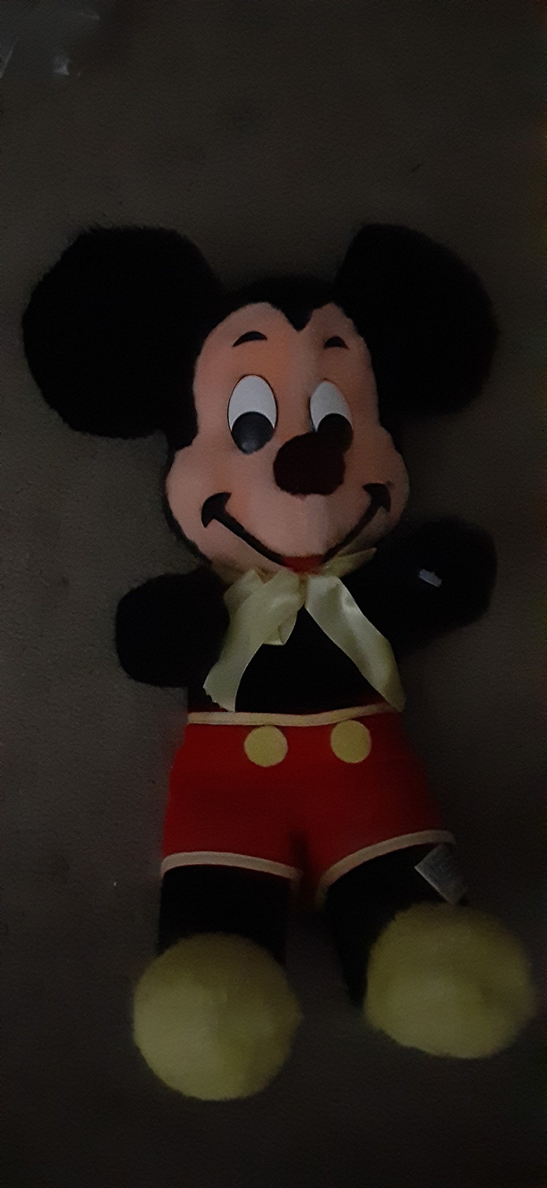 Vintage Plush Mickey Mouse C. 1960s - Etsy