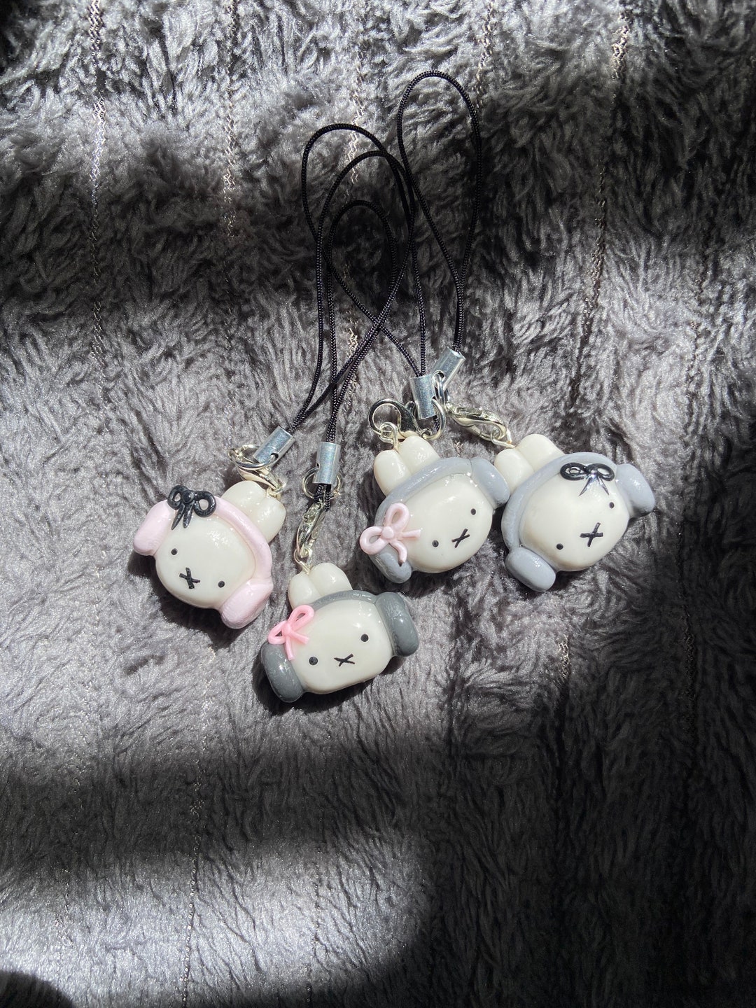 Coquette Miffy Phone Charms - Etsy