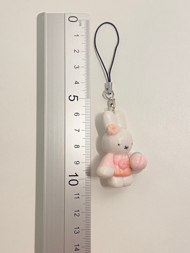 Miffy Phone Charms Miffy Keychain Korean/japanese Style Miffy - Etsy