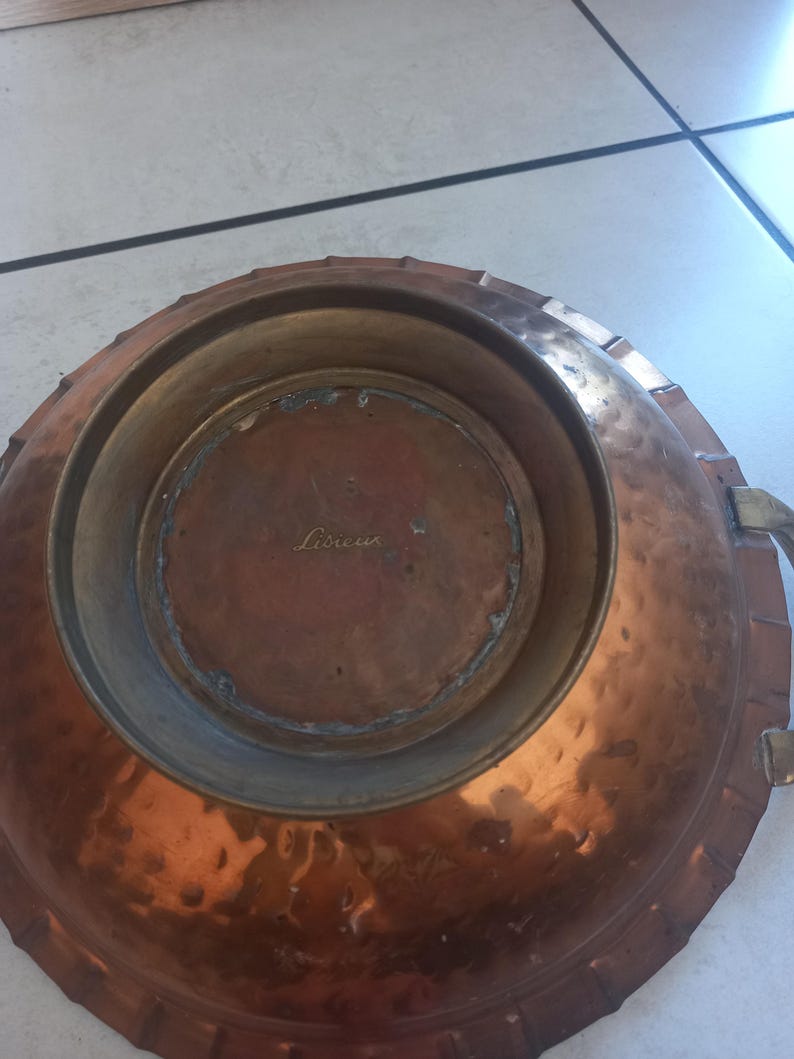 Vintage Copper Fruit Bowl - Etsy