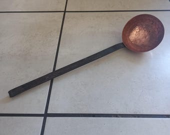 Vintage French Copper Ladle With Iron Handle and Copper Rivets / Mid ...