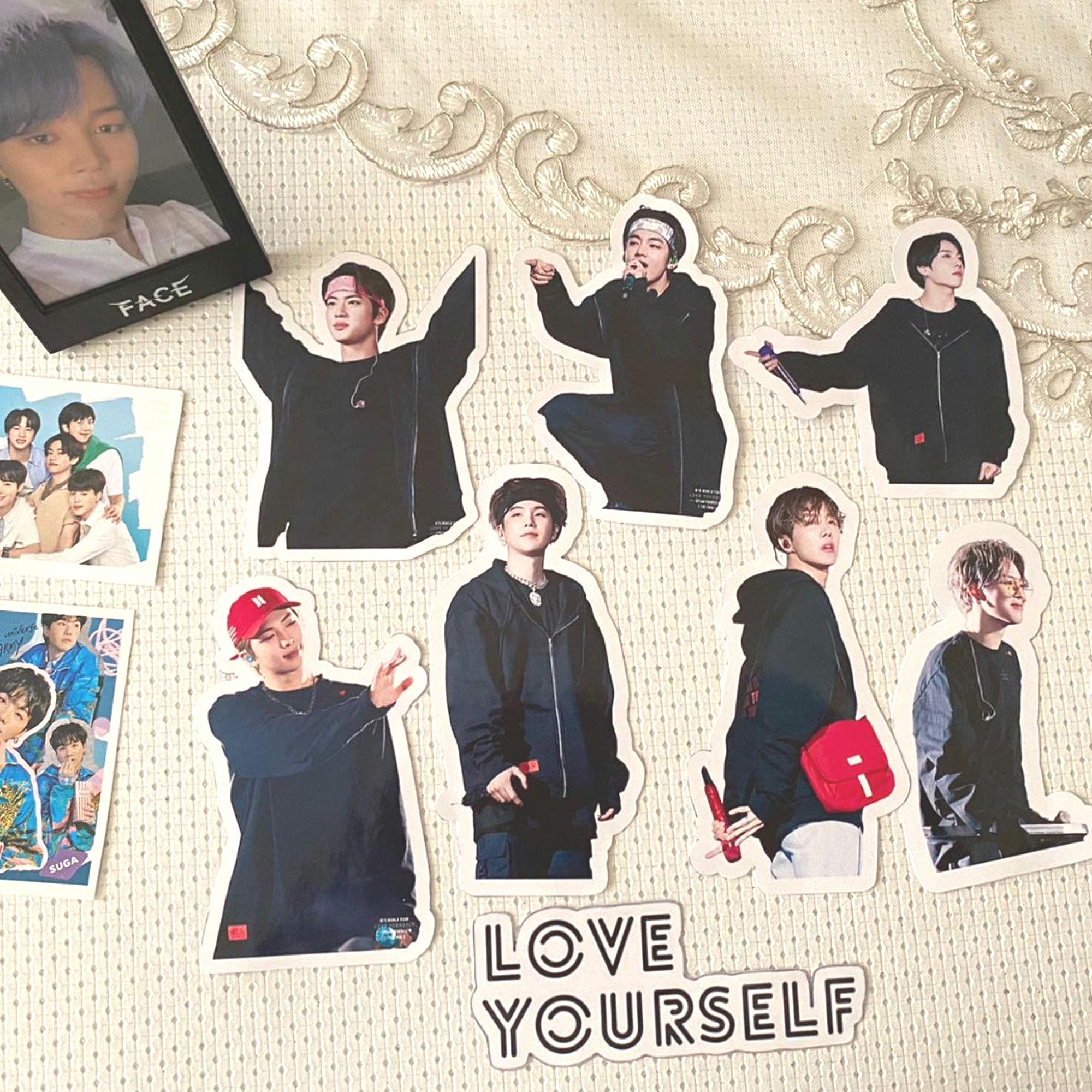 BTS ARMY Love Yourself Sticker Set, Bts Vinyl Kpop Stickers Kpop Bts ...