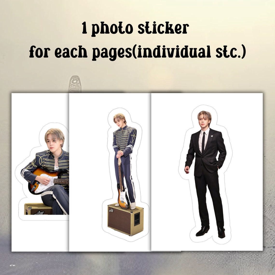 BTS Jimin Muse Stickers Concept Photo New Album Jimin PNG Sticker Set ...