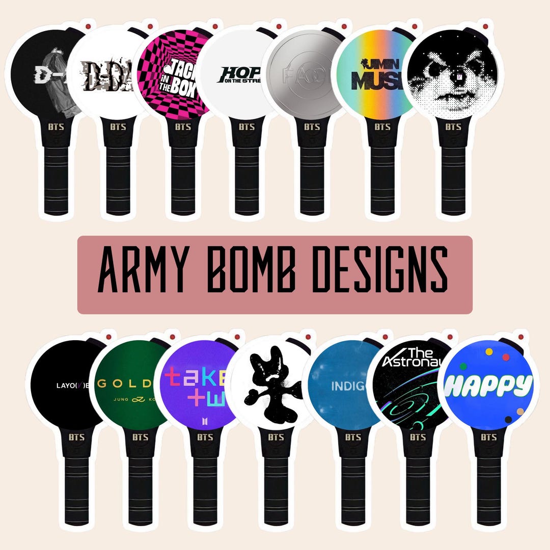 BTS ARMY Bomb Sticker Rm Indigo Jin New Album BTS Stickers Agust D ...