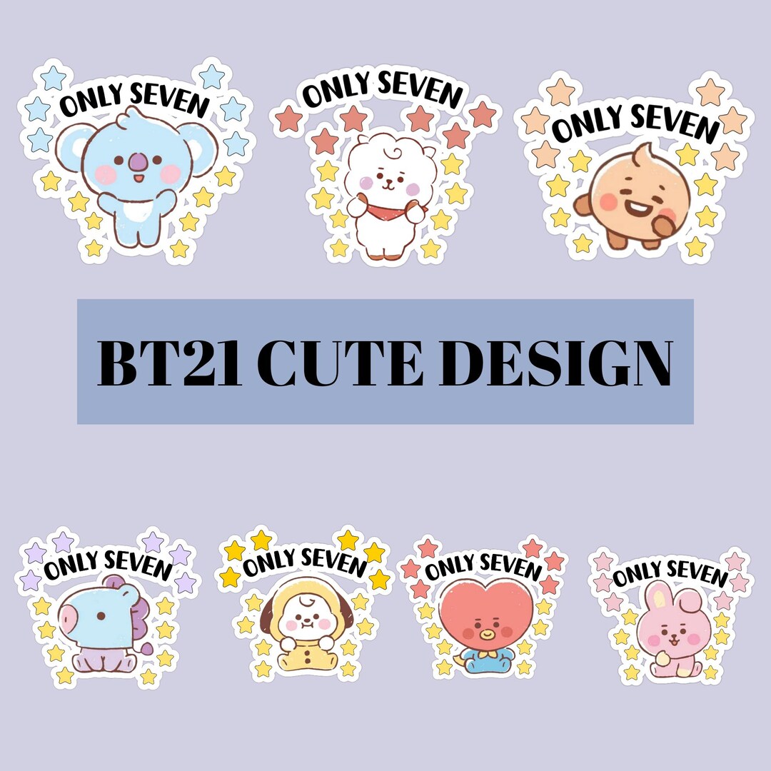 BTS BT21 Cute Stickers Stickers Bts Merch BTS Stickers for Army Kpop ...