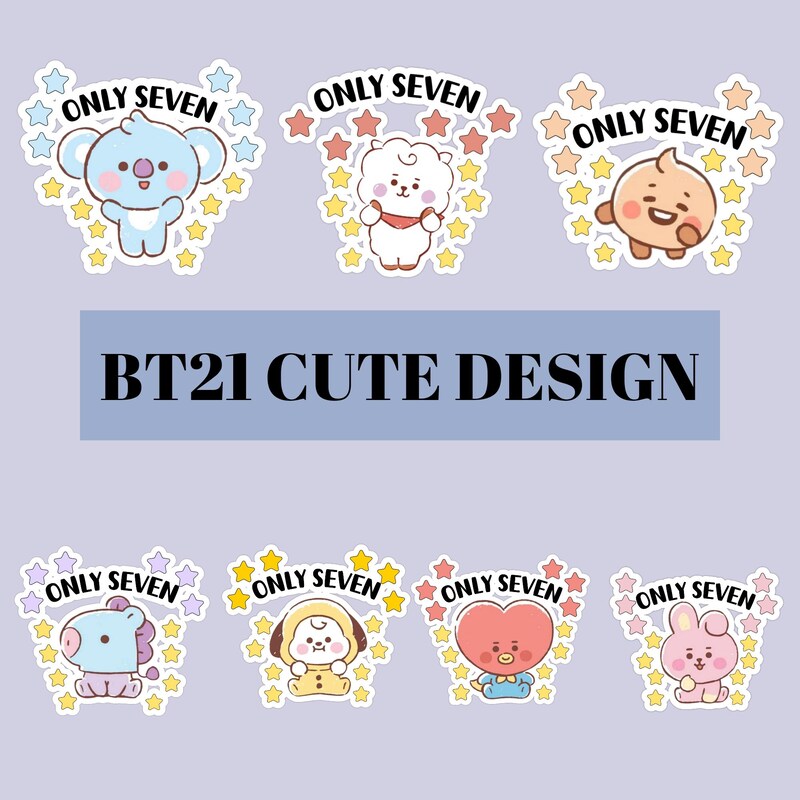 Bt21 Stickers - Etsy