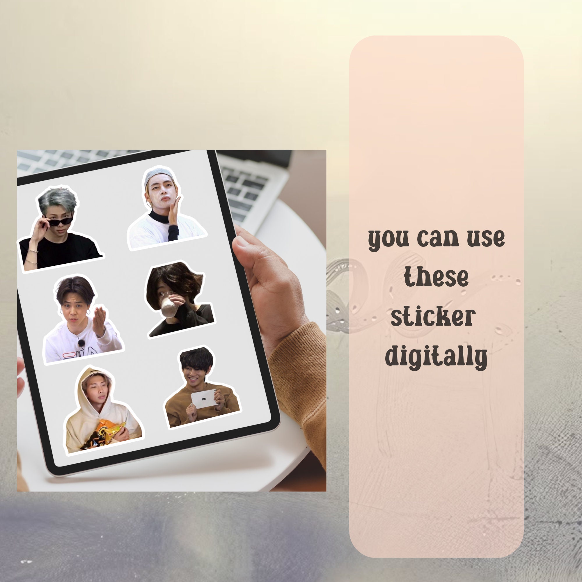 BTS Kpop Funny Meme Stickers BTS Stickers Digital Png Sticker Pack BTS ...