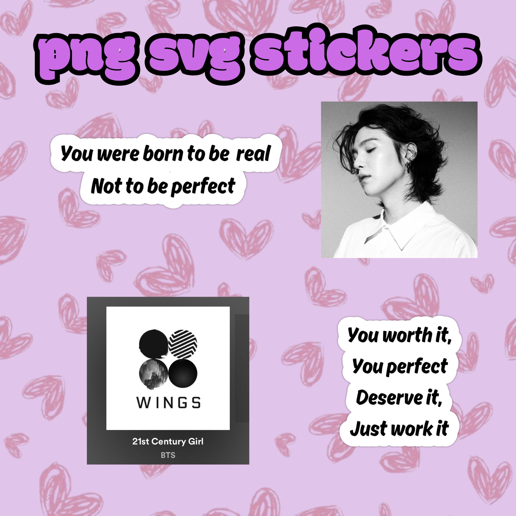 BTS Quotes Stickers BTS Merch Afirmations BTS Png Svg Stickers Quotes ...