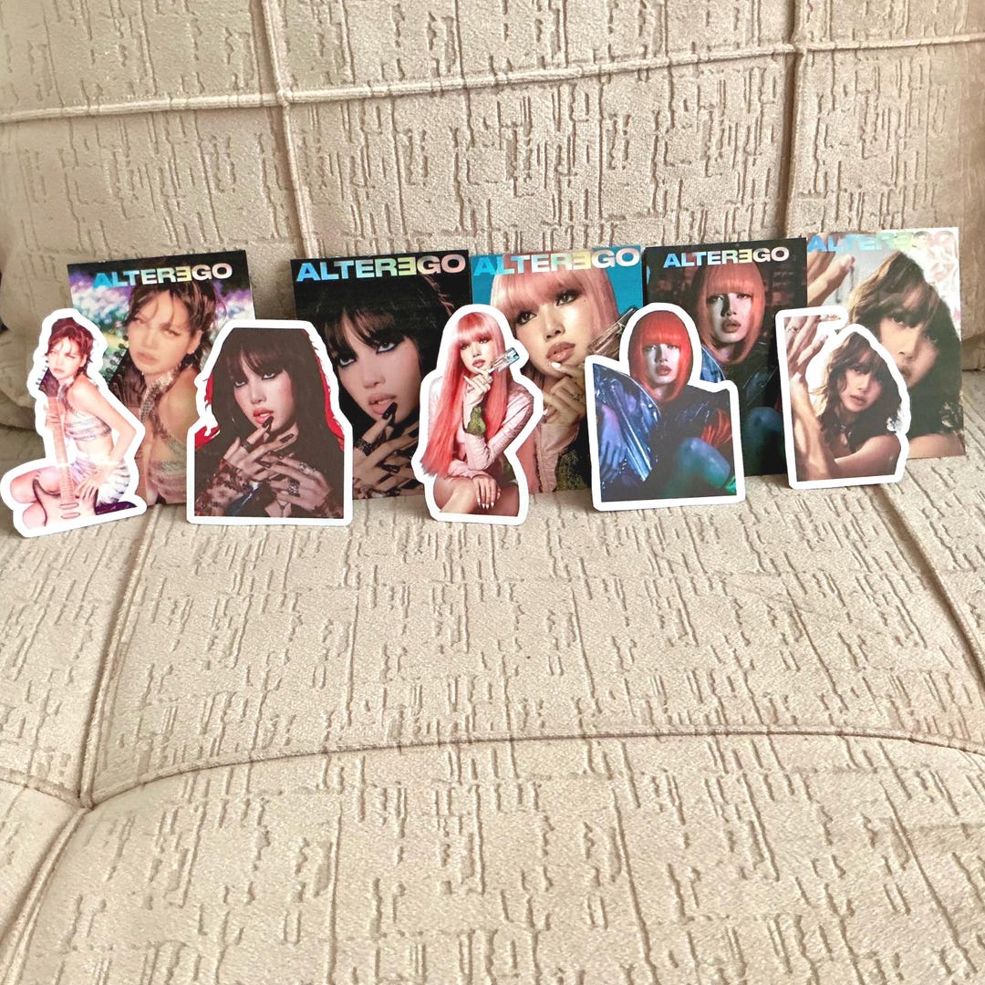 Blackpink Lisa New Album Alter Ego Album Inspired Stickers and Cards ...