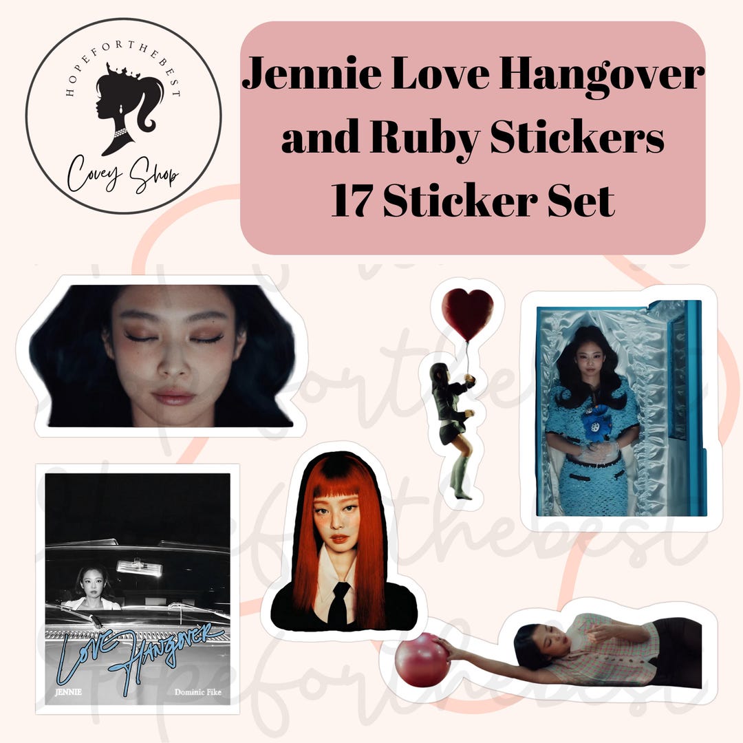 Blackpink Jennie Album Stickers Jennie Love Hangover Stickers Jennie ...