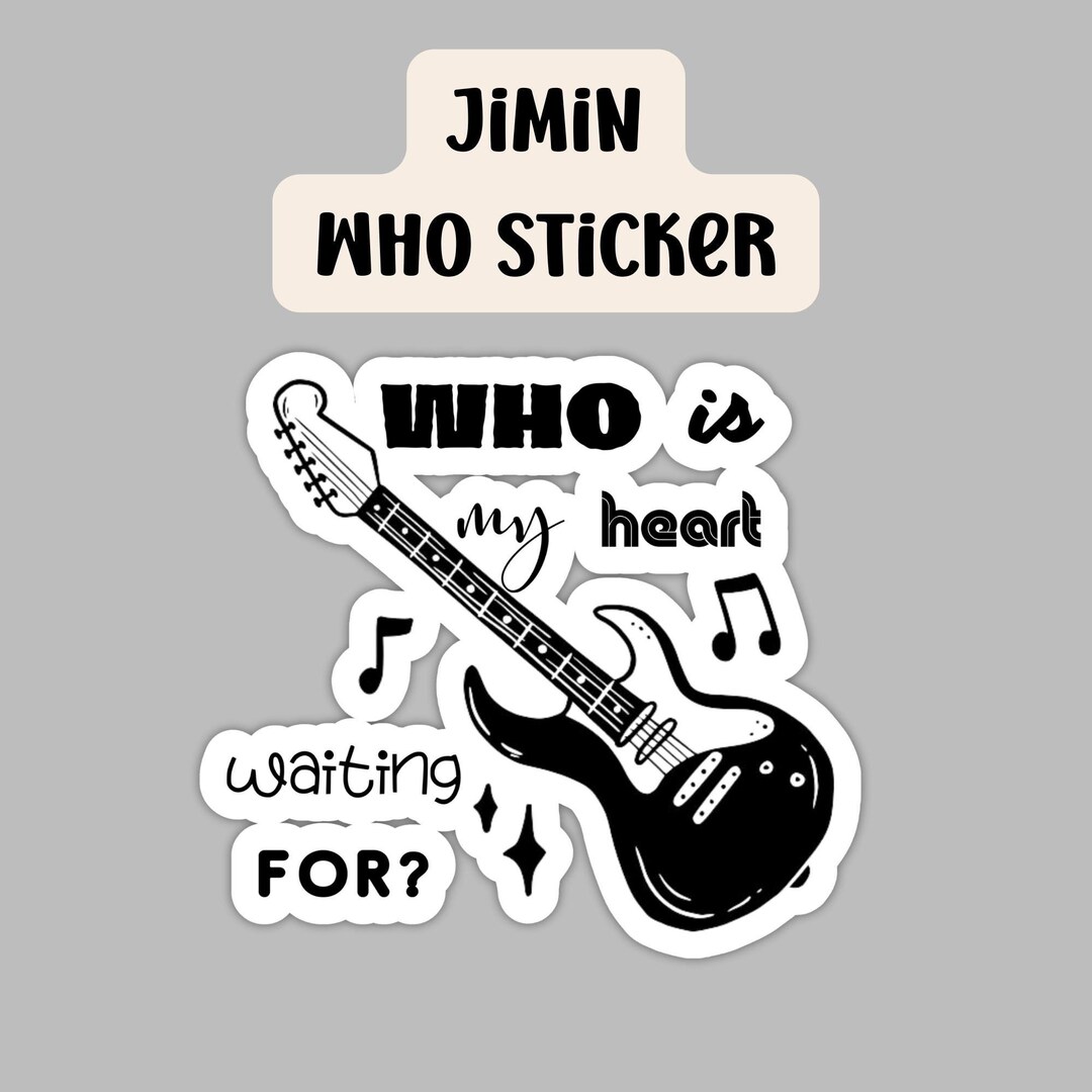 BTS Jimin Muse Sticker Jimin Png Svg Sticker BTS Jimin Guitar Sticker ...