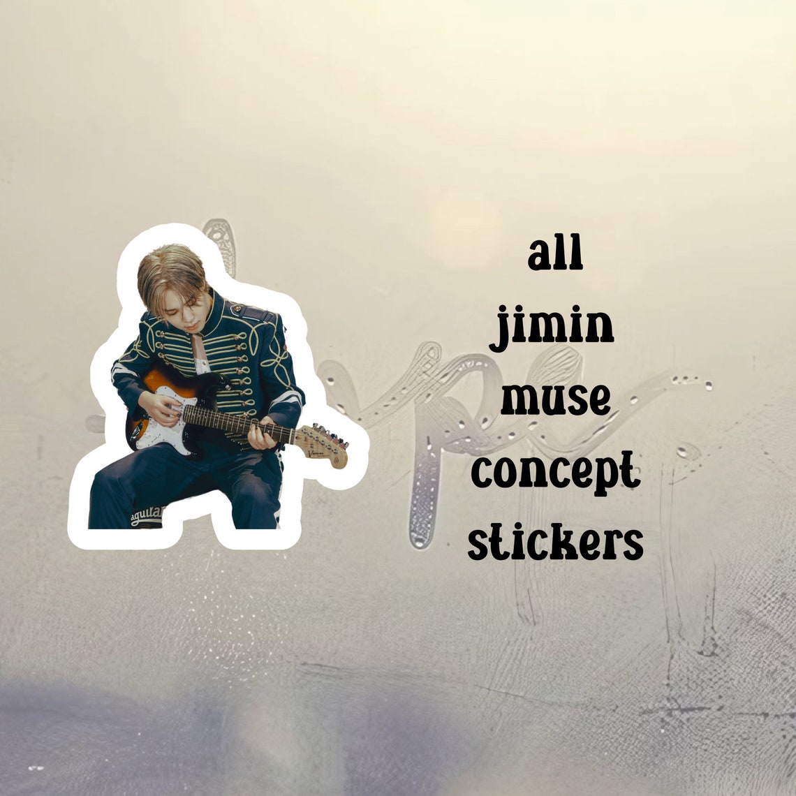 BTS Jimin Muse Stickers Concept Photo New Album Jimin PNG Sticker Set ...