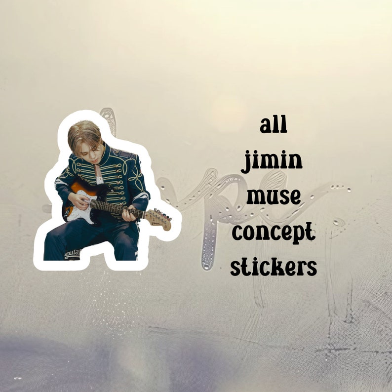 BTS Jimin Muse Stickers Concept Photo New Album Jimin PNG Sticker Set ...