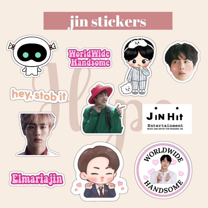 BTS Sticker Sheets With Transparent Background Png STICKER Bundle, BTS ...