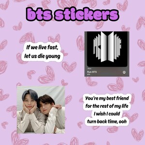 BTS Quotes Stickers BTS Merch Afirmations BTS Png Svg Stickers Quotes ...
