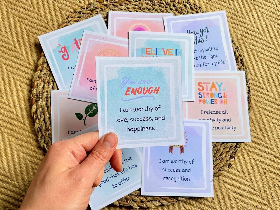 30 Empowering Affirmation Cards, Harness Positivity & Manifest Your ...