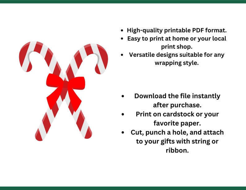 Let It Snow Printable Tags, Christmas Gift Tags, Printable Tags for ...