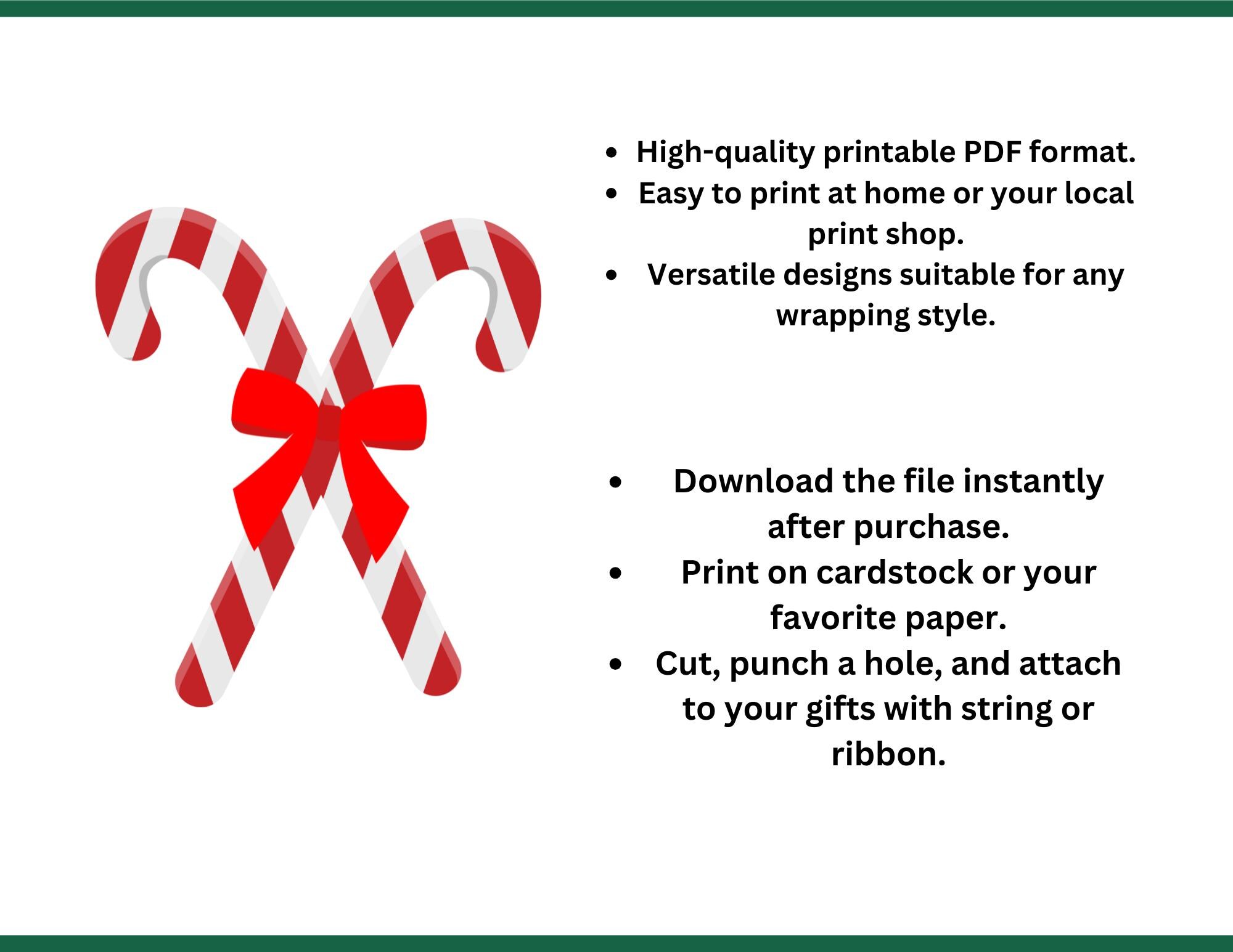 Let It Snow Printable Tags, Christmas Gift Tags, Printable Tags for ...