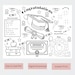 Graduation Party Printable Placemat/ Kids Activity Mat/ Printable ...