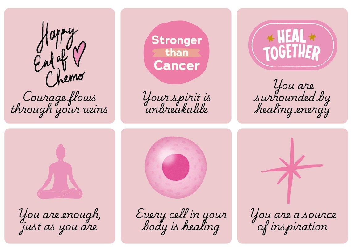 48 Cancer Positive Affirmation Cards Printable | Empowering Daily ...