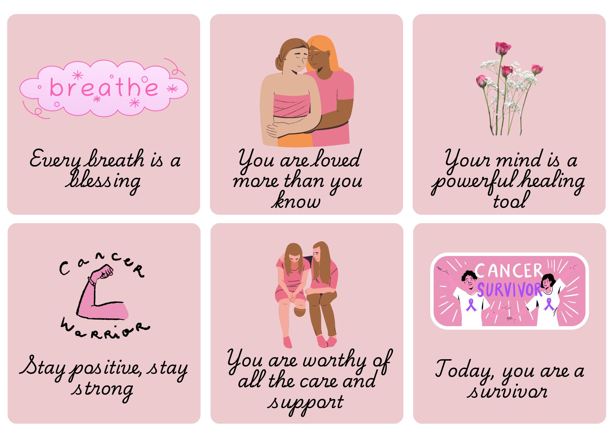 48 Cancer Positive Affirmation Cards Printable | Empowering Daily ...
