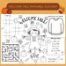 Welcome Fall Printable Placemat/ Kids Printable Mat/ Autumn Kids ...