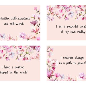 Self Confidence Affirmations Printable Cards Empowering Daily Boost ...