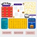 Burger Restaurant Printable Placemat, Summer Party Activity Placemat ...