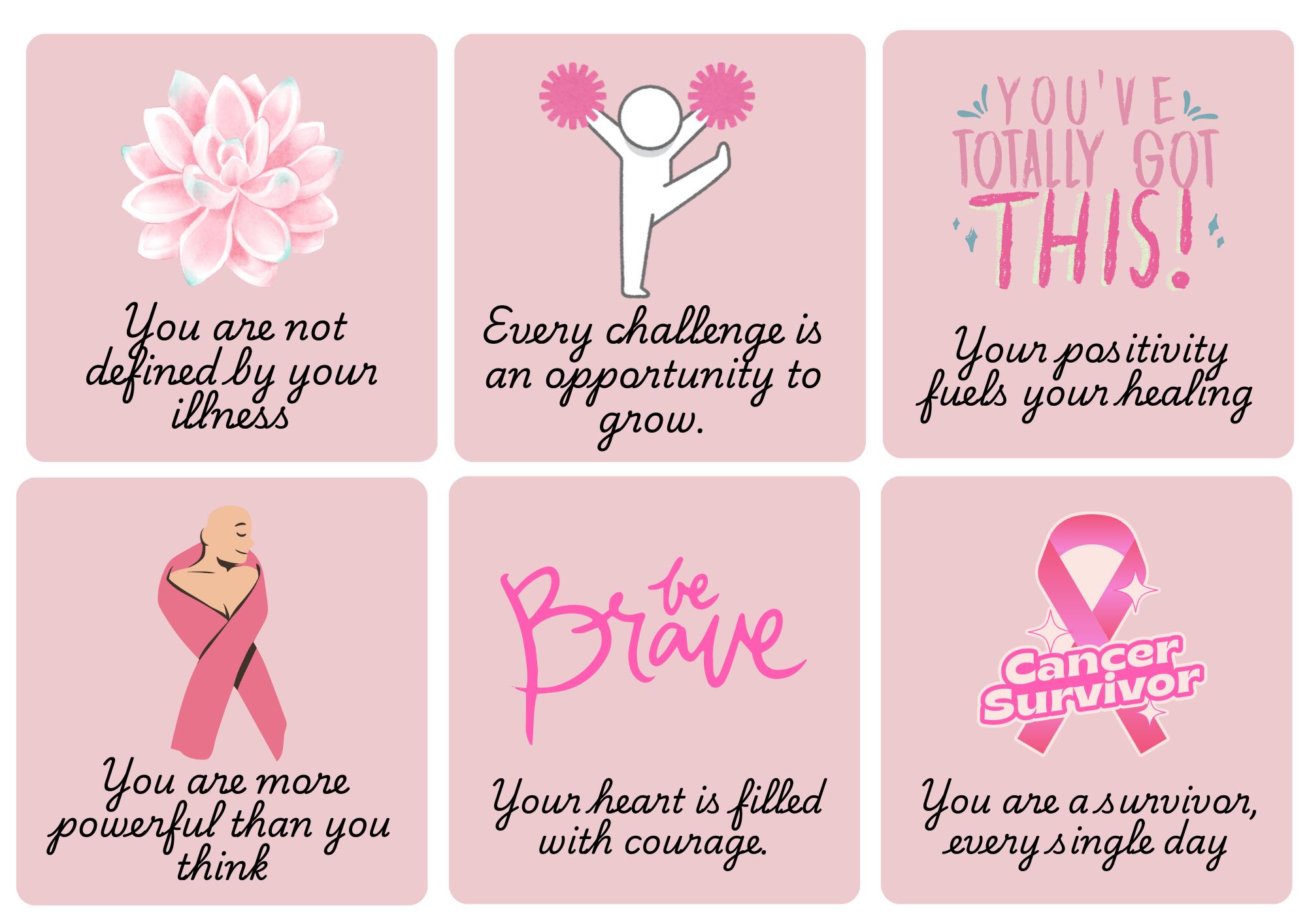 48 Cancer Positive Affirmation Cards Printable | Empowering Daily ...