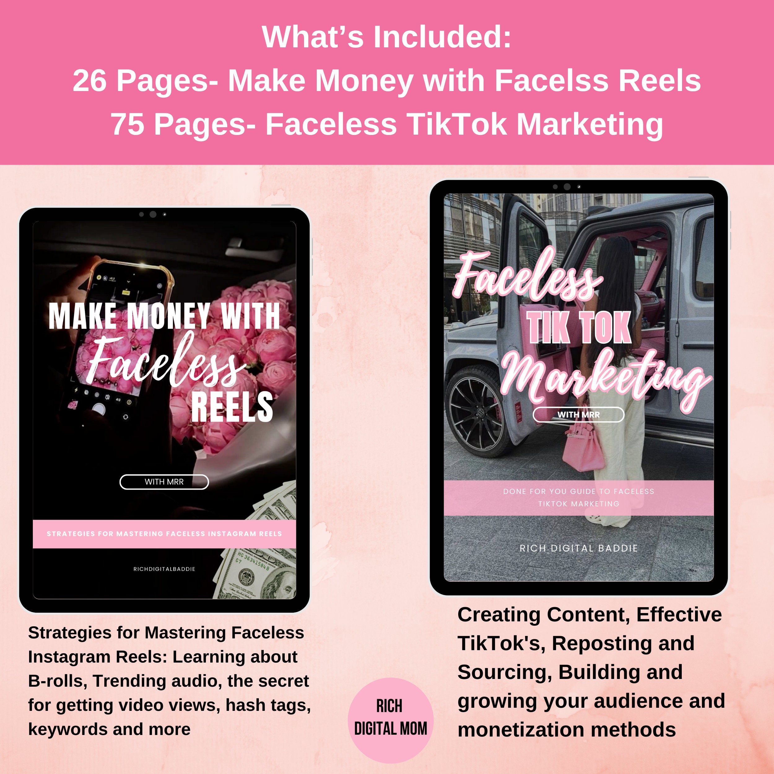 Faceless DFY Digital Product Library Mega Bundle, Faceless Digital ...