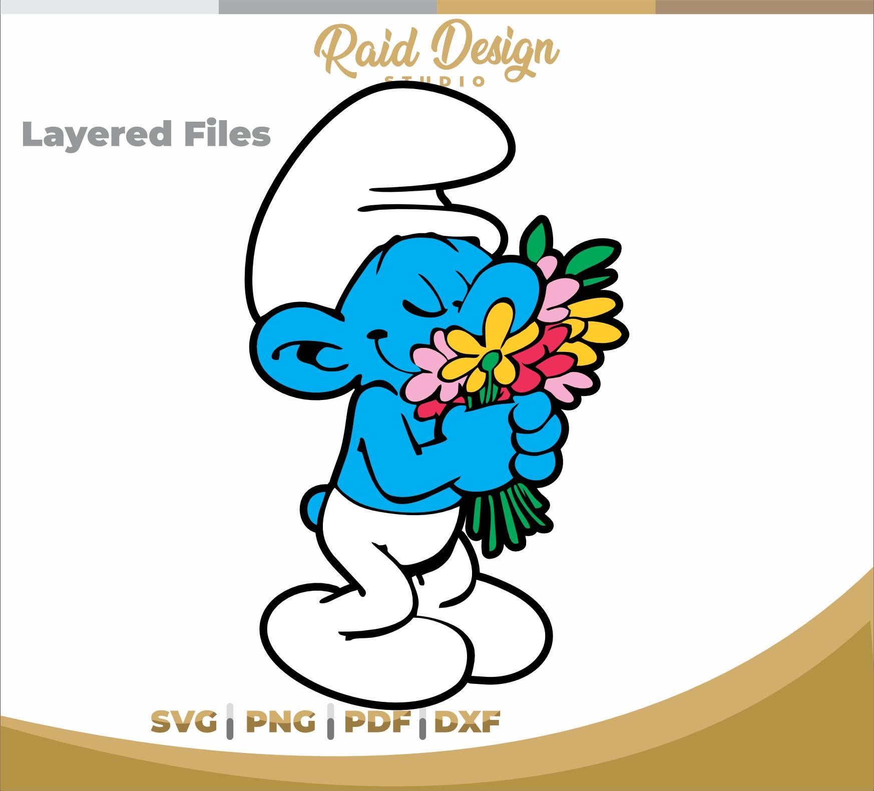 The Smurfs Vintage Design, the Smurfs in Svg, the Smurfs Png, Funny ...