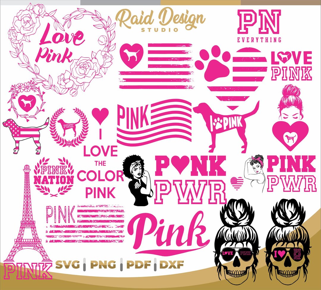 Love Pink Designs, Bundle of Pink Power, Skull With Sunglasses ...