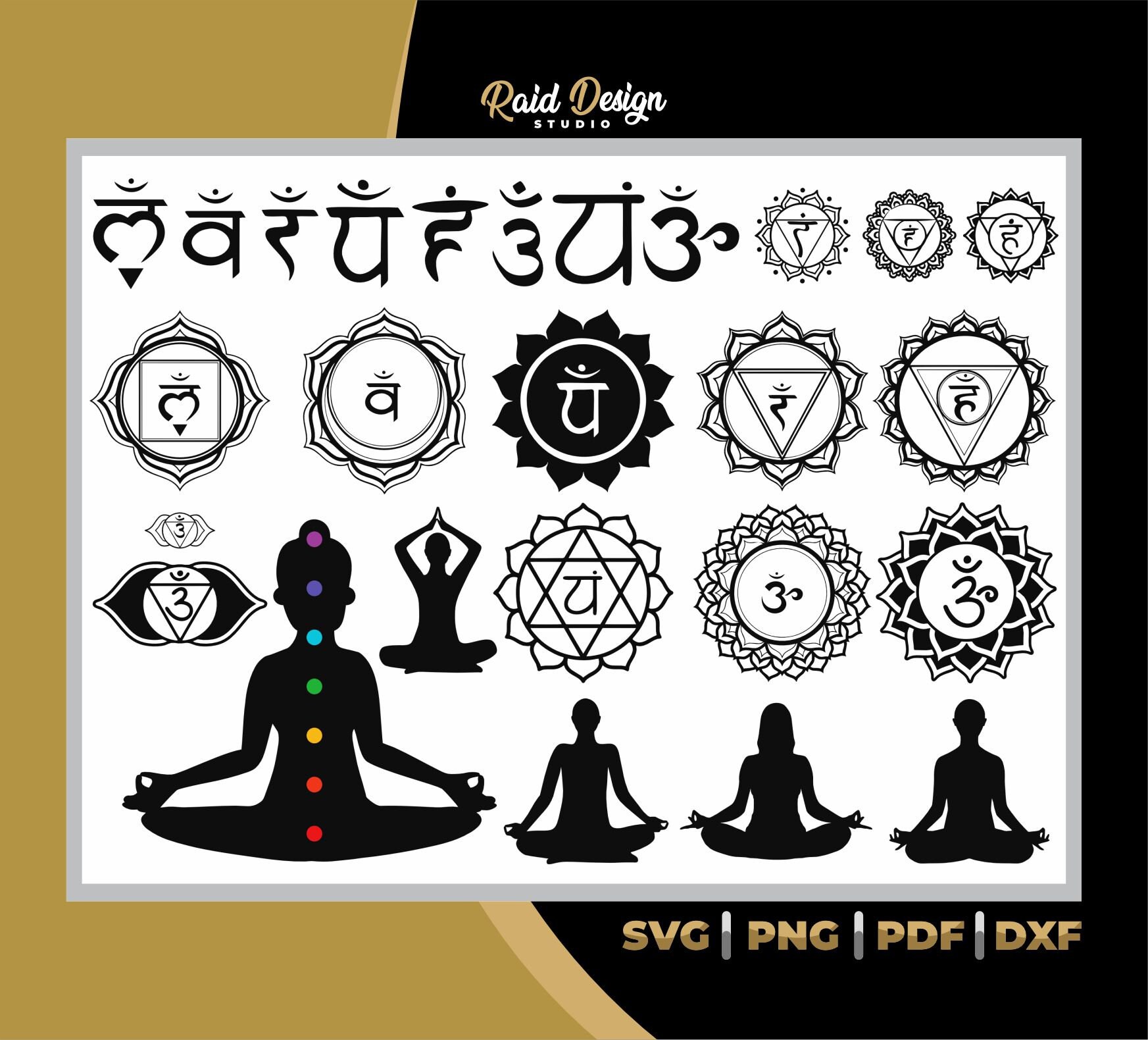 Chakra Silhouette Svg, Png, Dxf, Pdf - Etsy