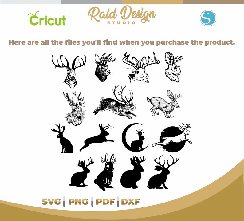 Jackalope Designs, Face of Jackalope, Png Cryptids Creatures, Jackalope ...