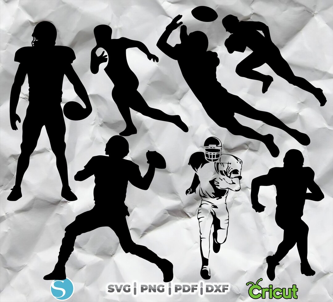 Rugby Player Silhouettes, Rugby Line Art, Rugby Players Silhouette ...